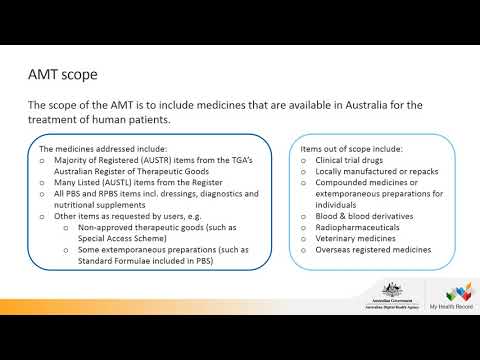 Introduction to the Australian Medicines Terminology: Webinar Review