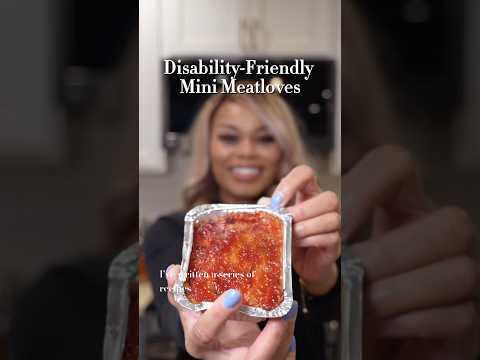 Disability friendly Mini Meatloaves #meatloaf #recipe in description box