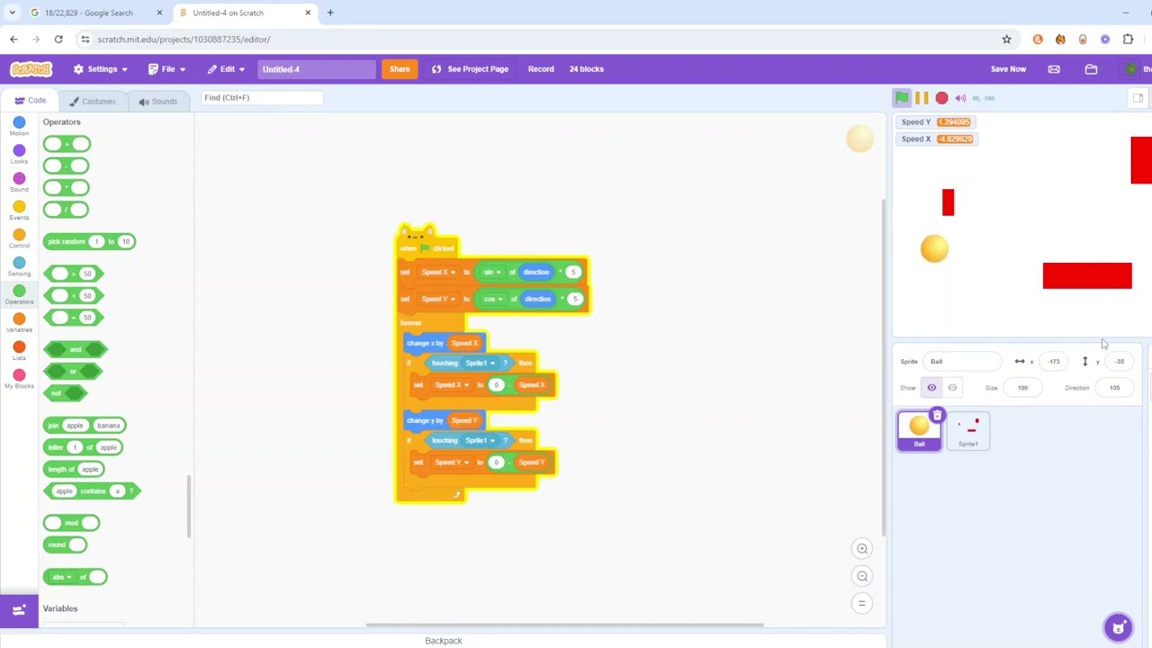 How to Code a Bouncing Object in Scratch