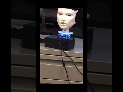 My AI Interactive Robot Head #googleassistant #chatgpt #robot