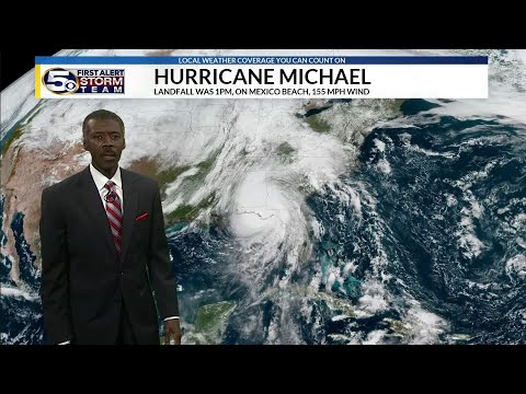Hurricane Michael Landfall as Powerful Category 4