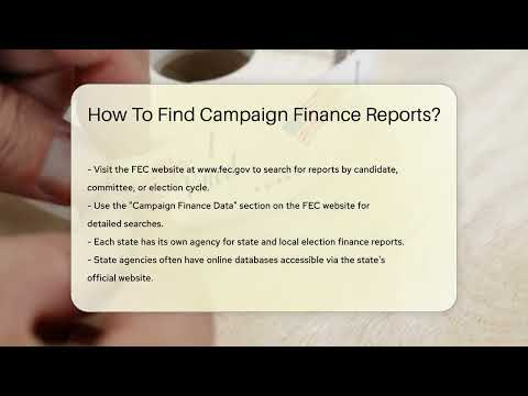 How To Find Campaign Finance Reports? - CountyOffice.org