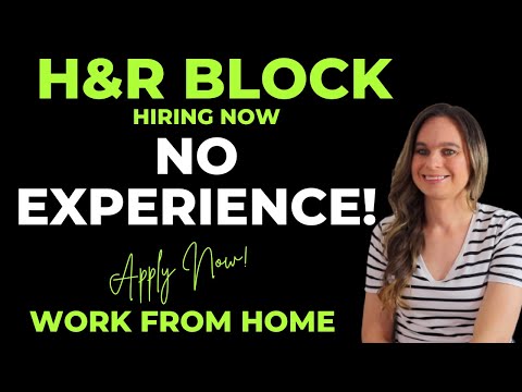 H&R Block Hiring With NO EXPERIENCE NEEDED Work From Home Job | Perfect To Gain Experience | USA
