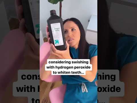 whitening teeth with hydrogen peroxide? #shorts