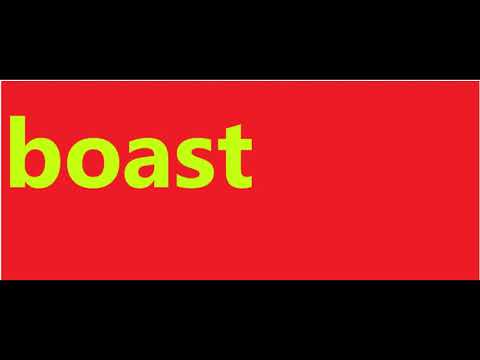 boast Meaning
