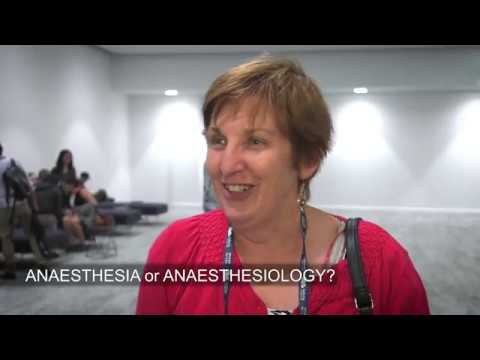 Anaesthesia or Anaesthesiology - what you say