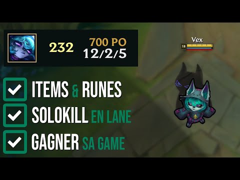 Snowball avec VEX MID en un GUIDE ! | WIN avec les bonnes RUNES, Combo, ITEMS et Astuces !