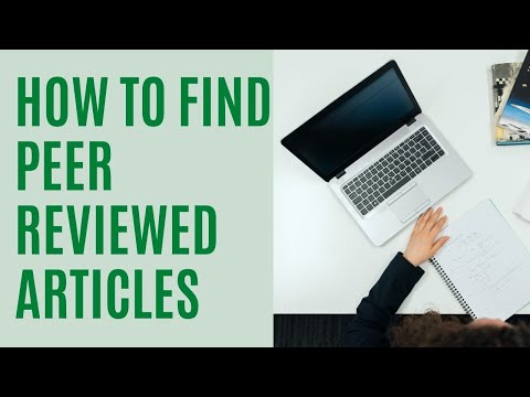 How to find peer-reviewed articles in the library databases