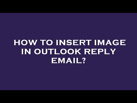How to insert image in outlook reply email?