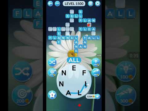 WORDSCAPES IN BLOOM LEVEL 1500 masaya ang mga salita