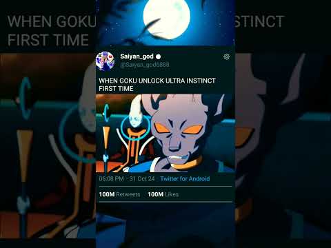 WHEN GOKU UNLOCK ULTRA INSTINCT FIRST TIME # SAIYAN GOD