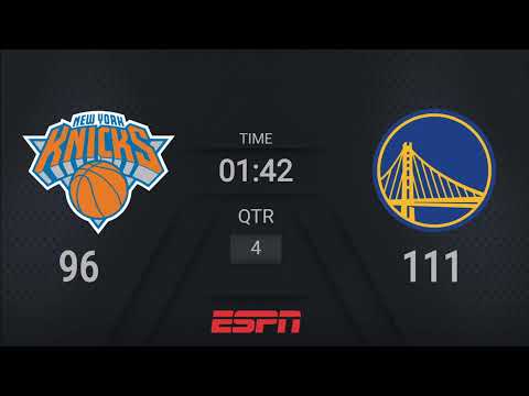Knicks @ Warriors| NBA on ESPN Live Scoreboard |