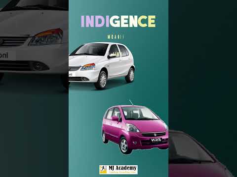Meaning Of Indigence : state of extreme poverty | Easy way to learn vocabulary | #shorts