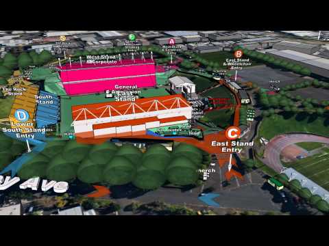 Map - Foo Fighters Concert - Mt Smart Stadium - 21 February 2015