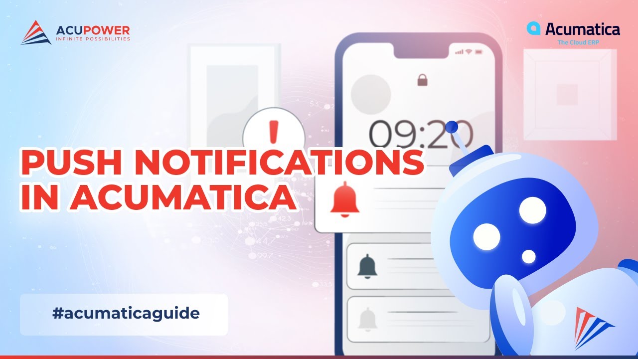 How to find and set up push notifications in Acumatica Cloud ERP