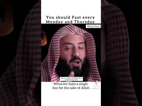 You should fast every Monday and Thursday #shorts #islam #mufti