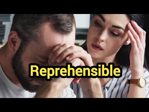 Reprehensible Meaning & Example Sentence