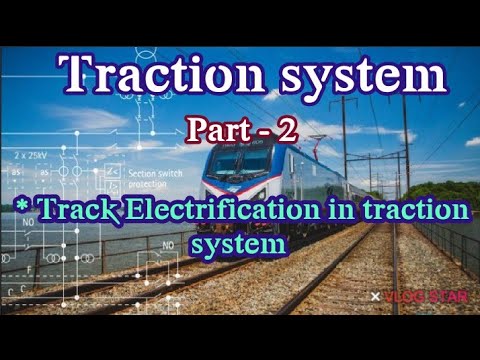 Track electrification in traction system // explain with diagram in Hindi