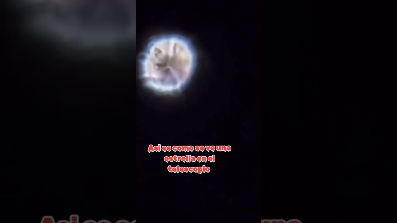Asi se ve una estrella en el telescopio. #elmundoen60segundos