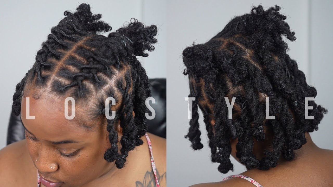Barrel Twist + Rope Twist Style on Short Locs 😍