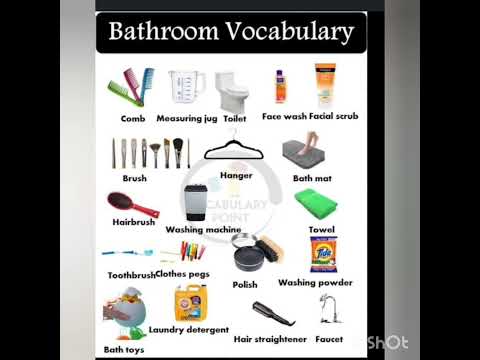 Bathroom vocabulary