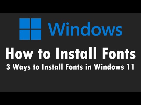 Windows: 3 Ways to Install Fonts in Windows 11