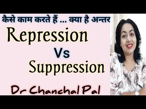 Repression and suppression psychology Dr Chanchal Pal | repression vs suppression defense mechanism