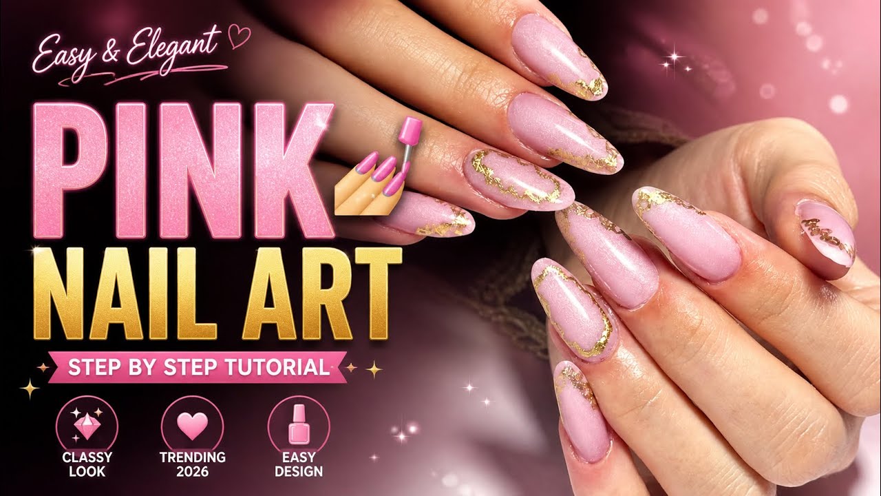     Glam Pink Nail Extensions ✨ Easy Tutorial for Beginners