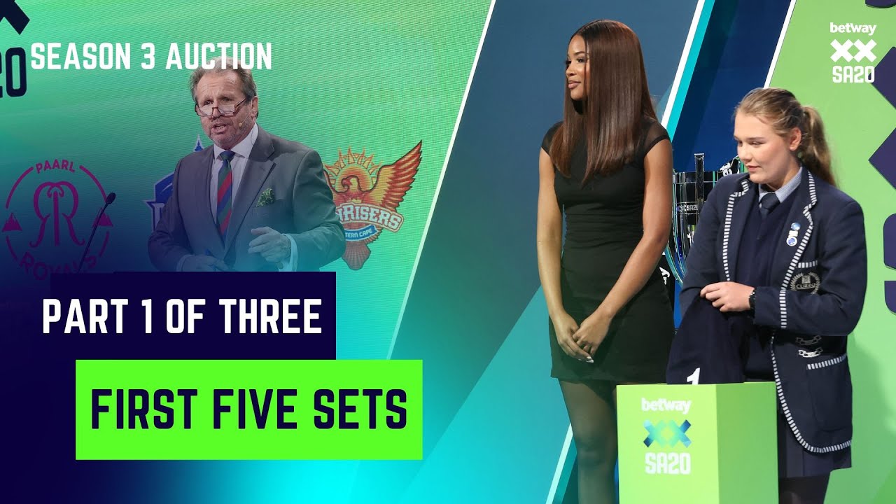 Season 3 Auction Part 1 of 3: First 5 sets | Betway SA20