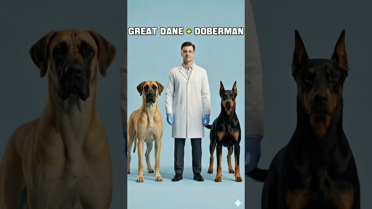 What Happens When a Doberman Meets a Great Dane? 🐶 | Bio Merge