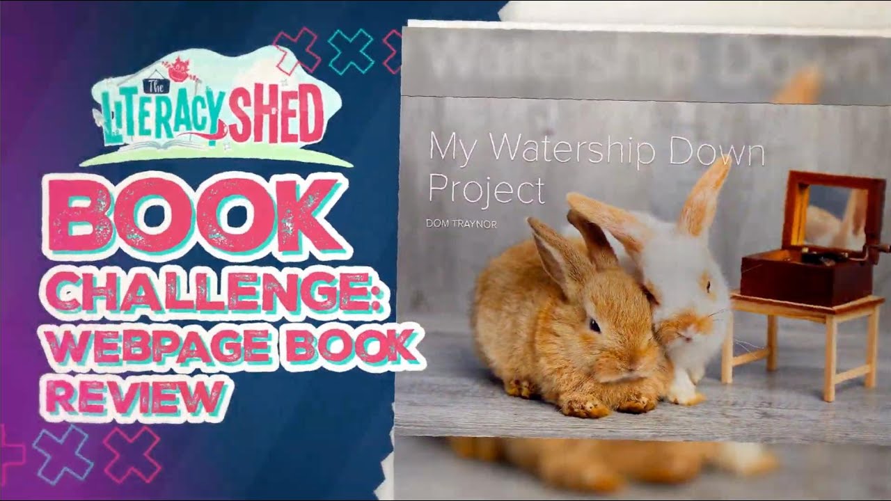 Book Challenge - Book Review Webpage - Literacy Shed x Adobe Express