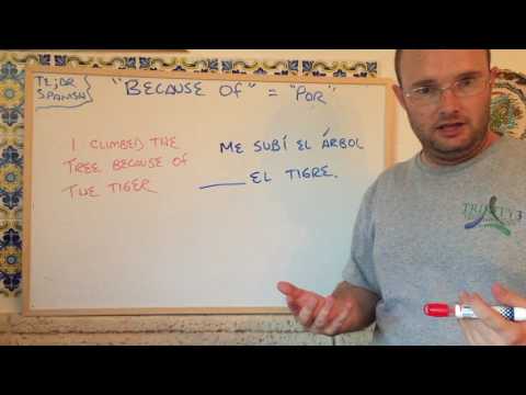 tl;dr Spanish-- How To Say "Because of"
