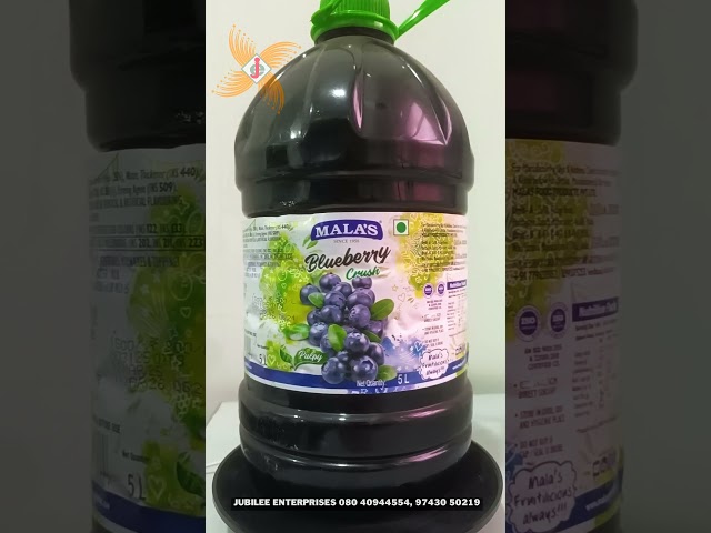 Fruit Squash - Mala's Blueberry Crush 5ltr Trader - Wholesaler ...