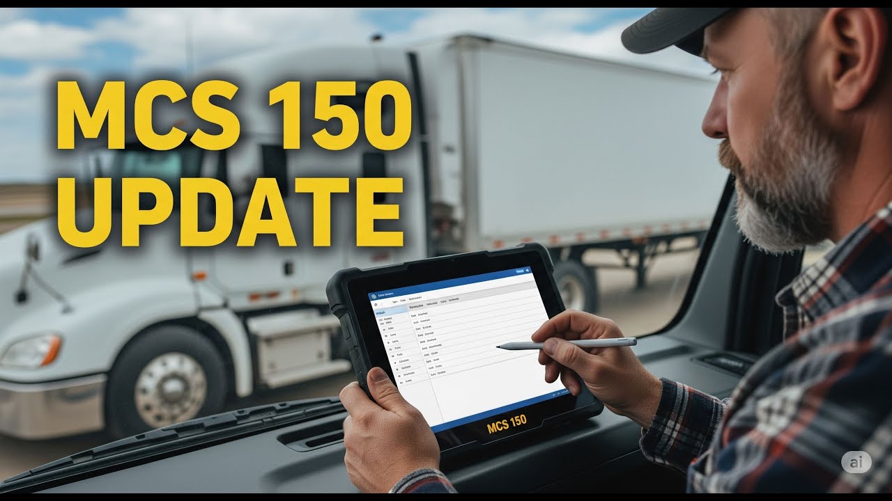 UPDATED...How to file your MCS 150 Biennial update with the new system