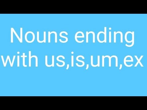 plural of words ending with us,is,um and ex