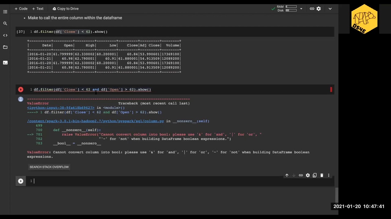Spark Basics: DataFrame Operations