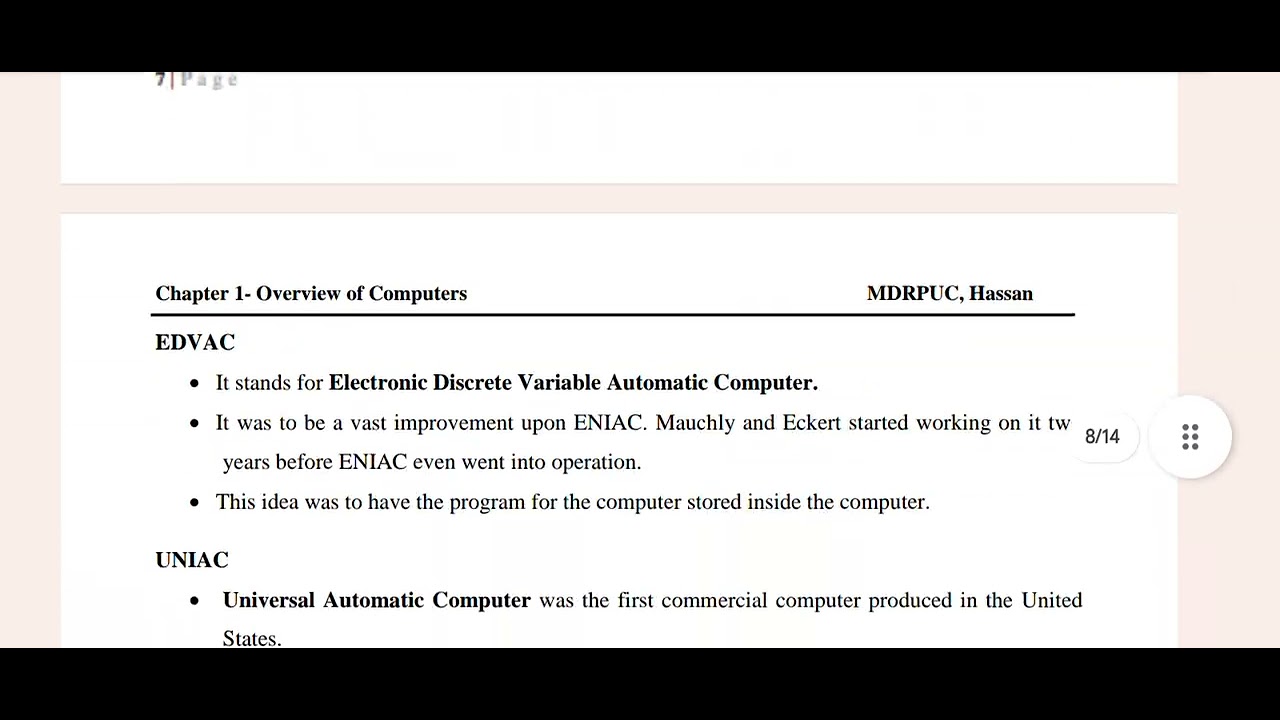 1PUC COMPUTER SCIENCE NOTES CHAPTER 1