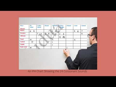 24 Consonant Sounds in English with the IPA