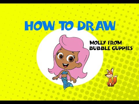 How to draw Molly from Bubble Guppies – STEP BY STEP GUIDE – DRAWING ...