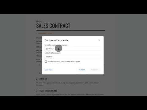 How to: Compare Docs in Google Docs