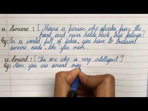 #3 Best Words To Describe Your MoM | Mothers Day | Cursive Writing | Cursive Handwriting Practice