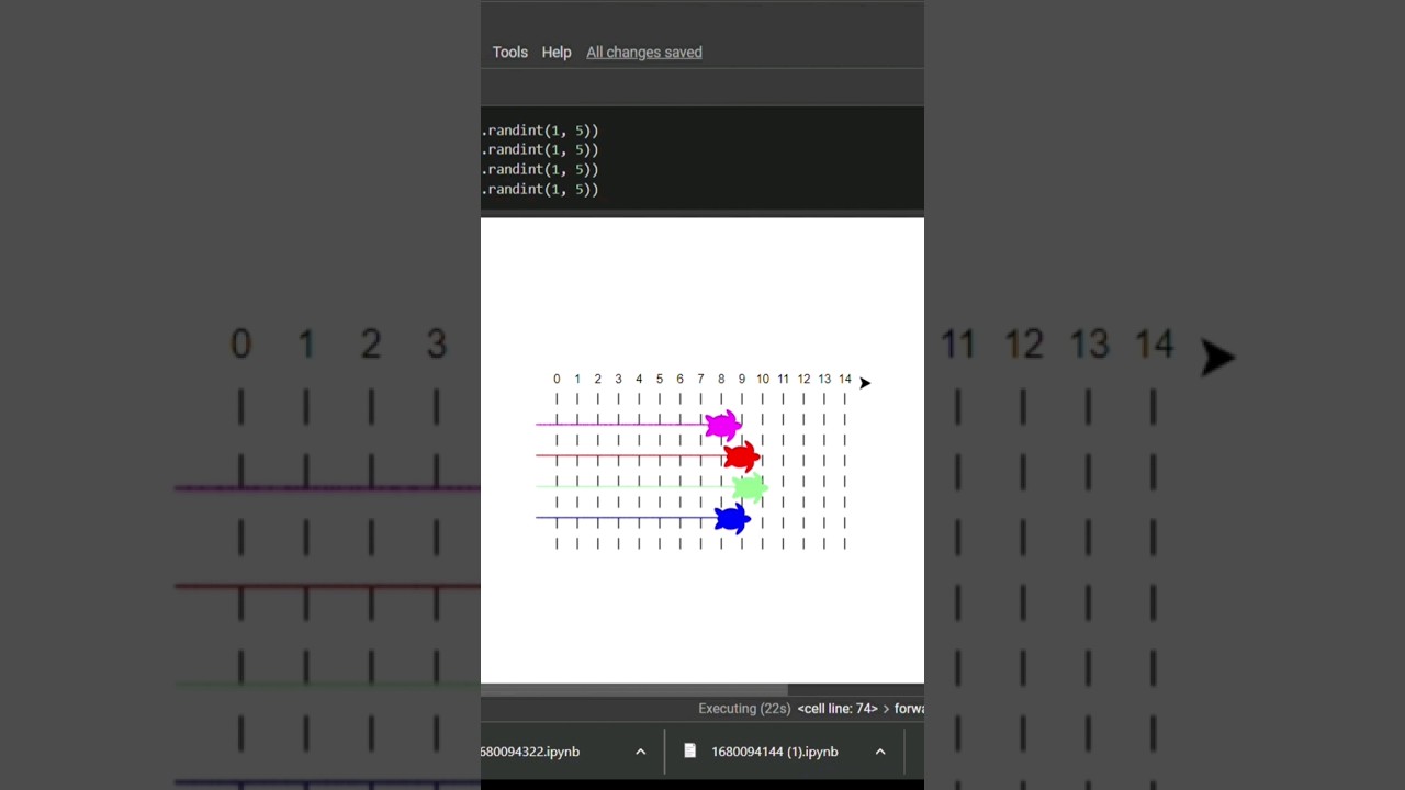 Making a Turtle Race Using Python || Random Library