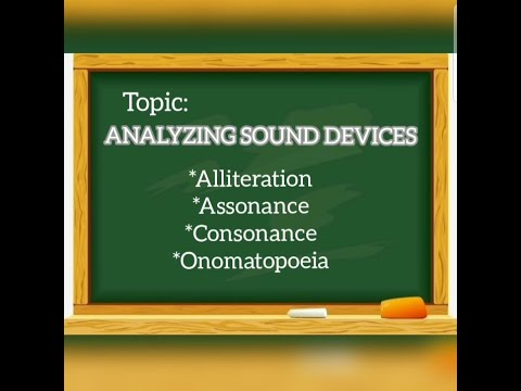 ANALYZING SOUND DEVICES | ENGLISH 6 - MODULE 1 | MELC