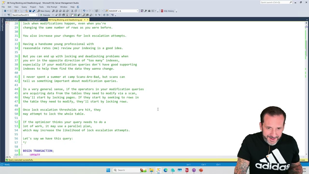 Indexing SQL Server Queries For Performance: Blocking and Deadlocking