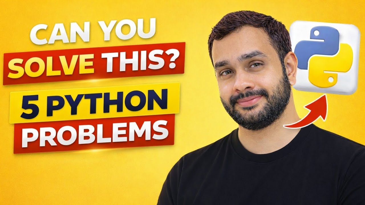 Can You Solve These 5 Python Problems? 😳🔥