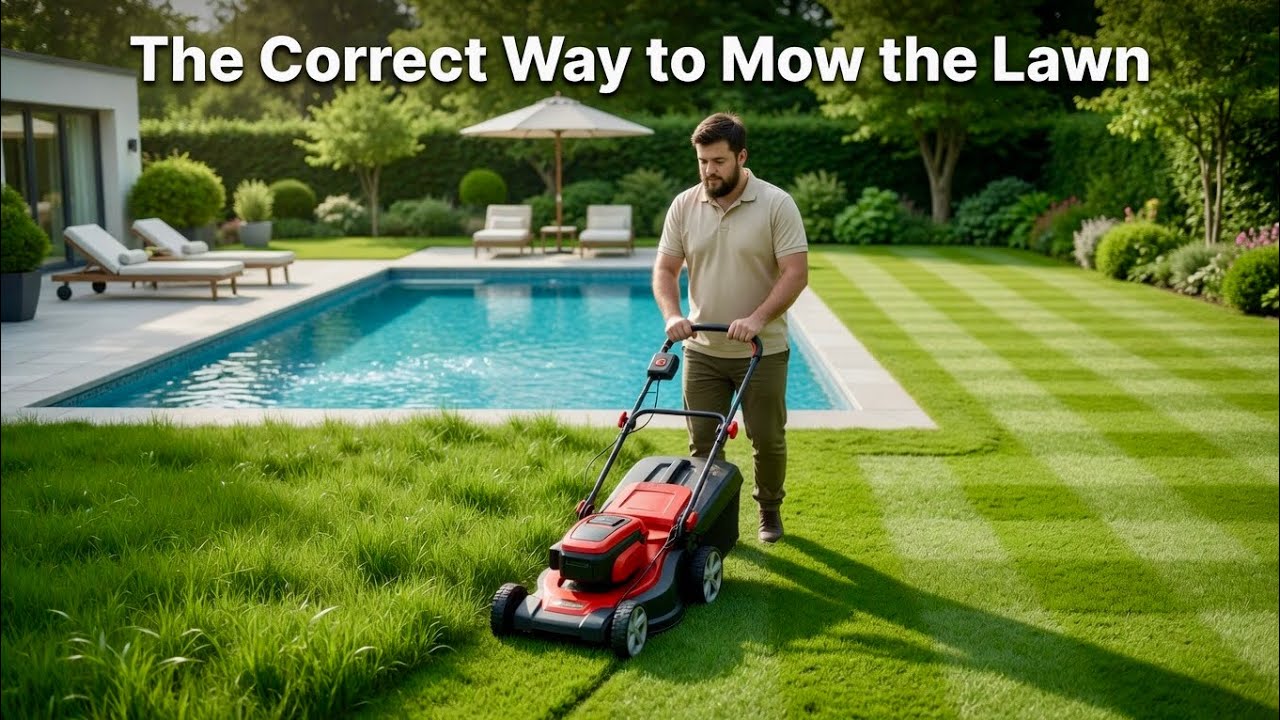 How I Turned My Lawn Into a LUSH GREEN CARPET – The Correct Way to Mow!