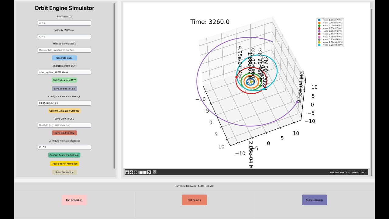 Introducing Orbit Engine: a multibody orbital simulation tool that uses ODE solvers