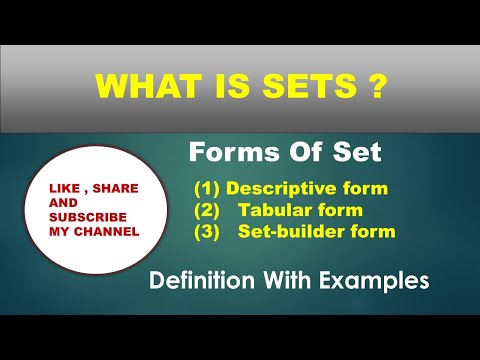 What Is Sets ? || Forms Of Set Explained In Urdu And Hindi || Sania Ayaz