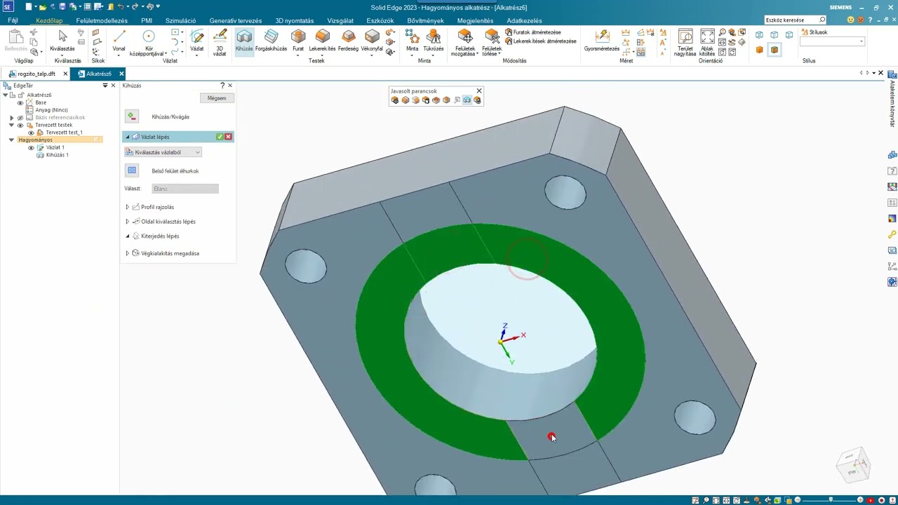 Solid Edge 2023 - Regions in Ordered mode