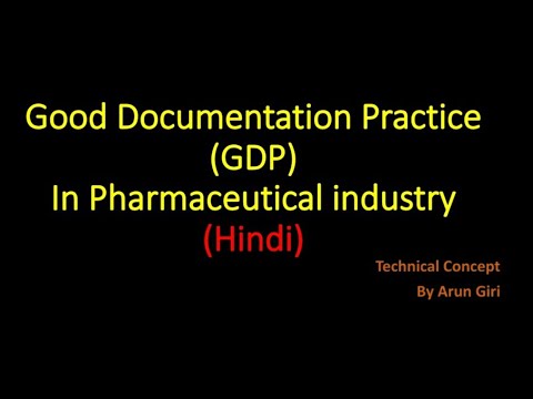 [Hindi] Good Documentation Practice/ GDP complete information